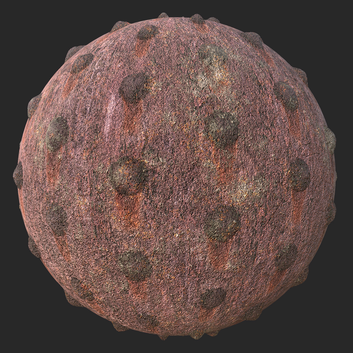 Rusty Metal Plate Texture with Round Cap Nails | Free PBR | TextureCan