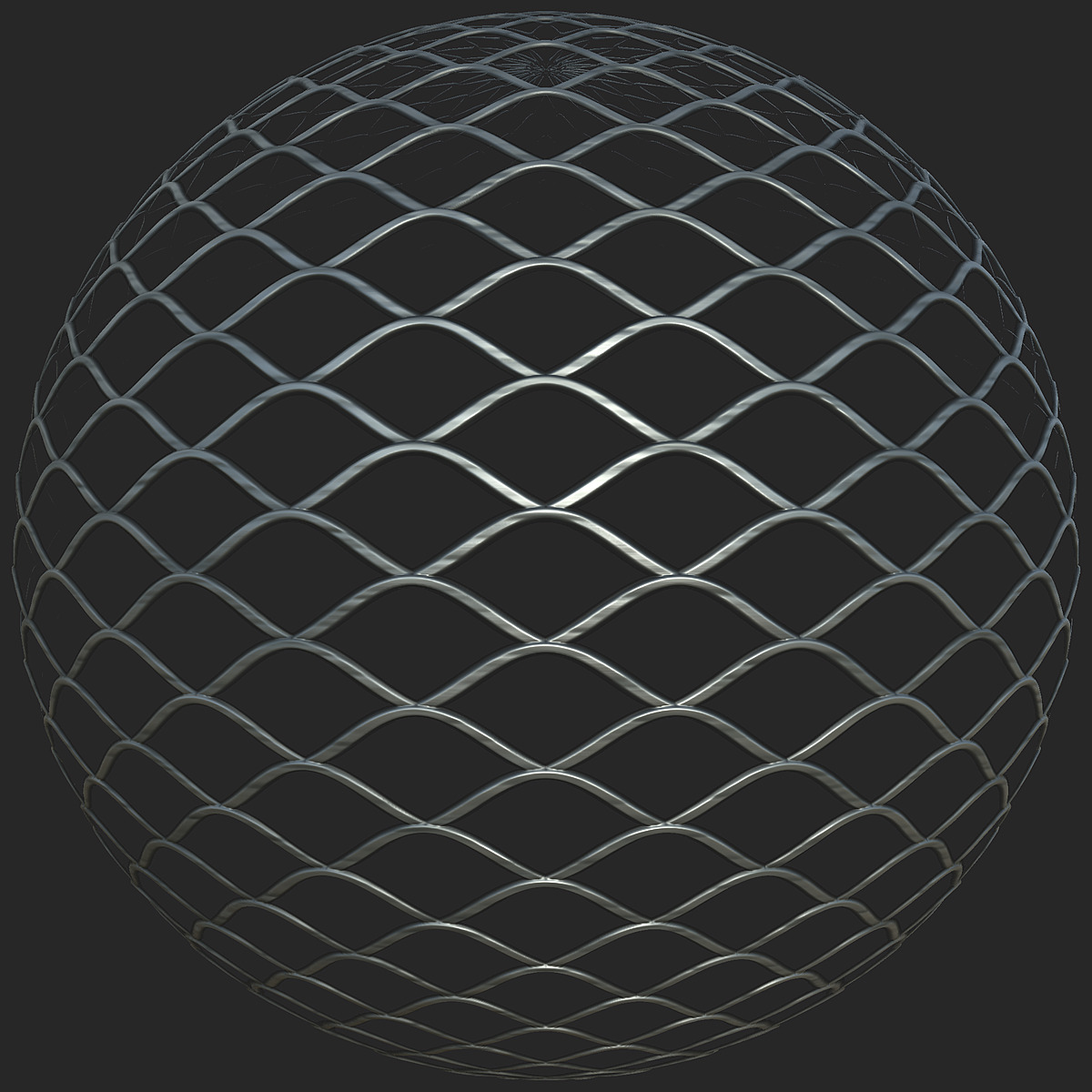 Wave Shaped Grille Metal Mesh Free PBR TextureCan Wave Shaped Grille Metal Mesh Free PBR TextureCan