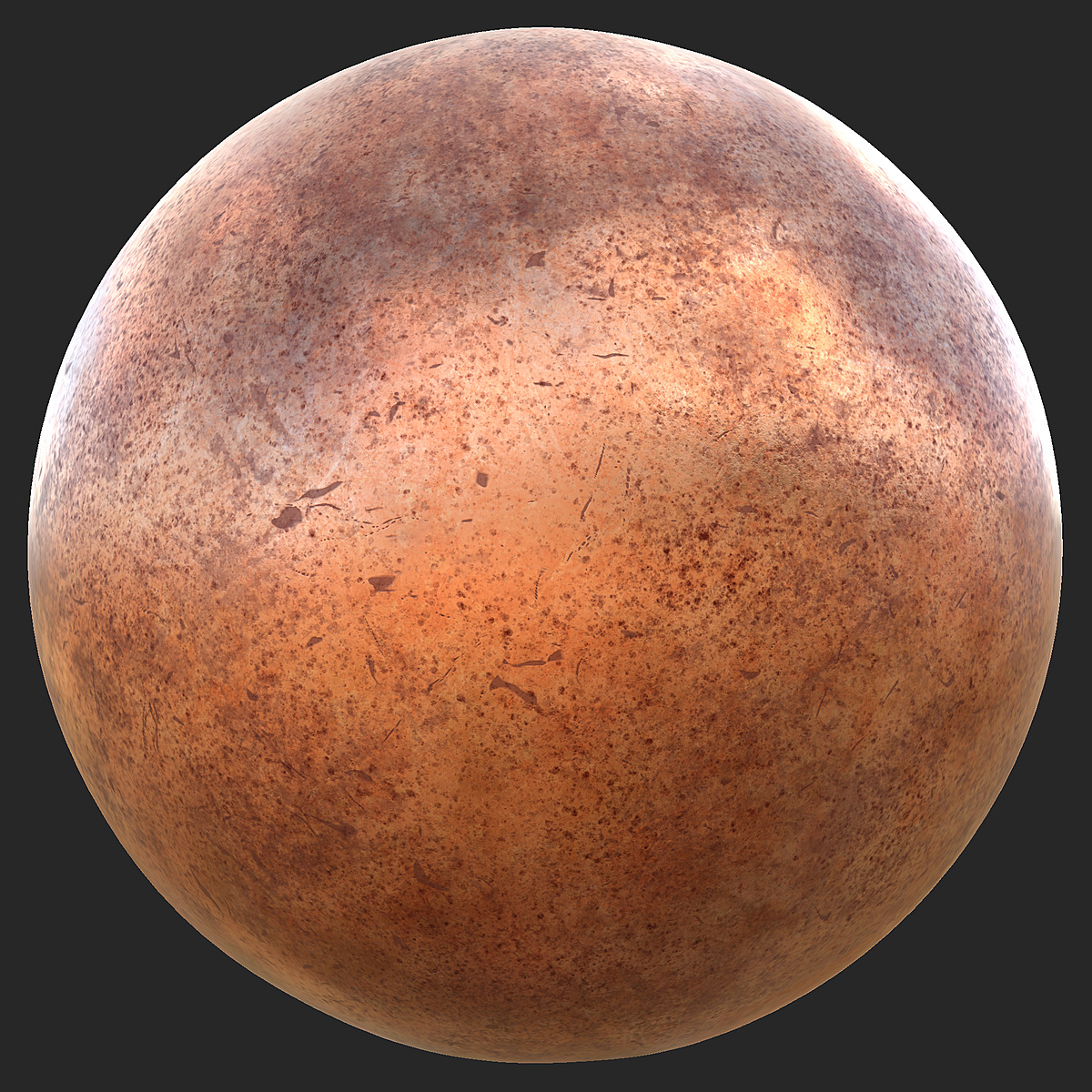Oxidized Copper Metal Texture Free PBR TextureCan